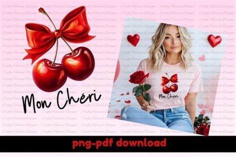 Mon Chéri Digital Design Graphic By Crafty Harvest Designs · Creative Fabrica