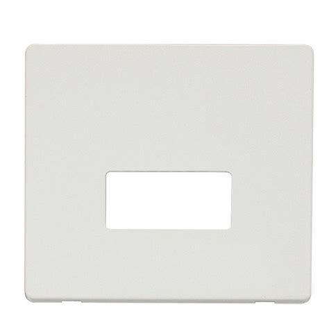 Click Definity Metal White 13a Fused Connection Unit With Black Chrome