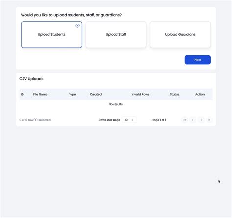 upload csv rca house points guides