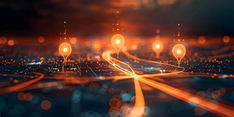 Digital Mapping Technology With Gps Tracking For Location Markers And