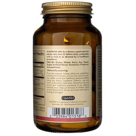 Solgar Triple Strength Glucosamine Chondroitin MSM 60 Tablets – Medpak