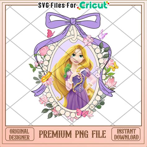 Rapunzel Png Floral Frame Instant Download Svg Files For Cricut