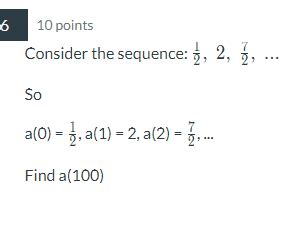 Solved Points Consider The Sequence So Chegg