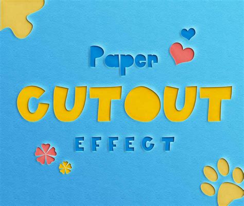 Free Paper Cut Out Text Effect PSD Free Photoshop Files PsFiles