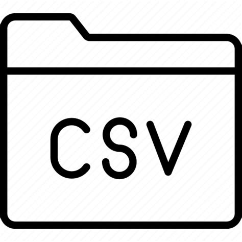 Csv Folder Documnet Storage Icon Download On Iconfinder
