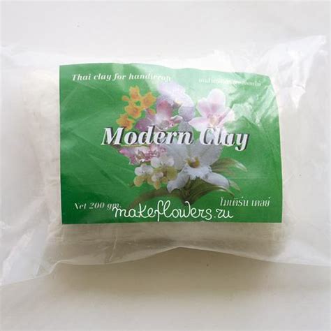 Глина полимерная Modern Clay белая (зеленый ярлык) ⋆ MakeFlowers ...