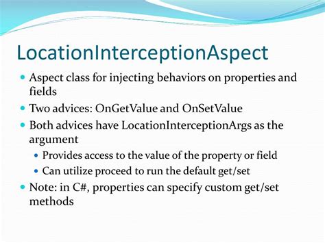PPT PostSharp Aspect Oriented Programming In C PowerPoint Presentation ID