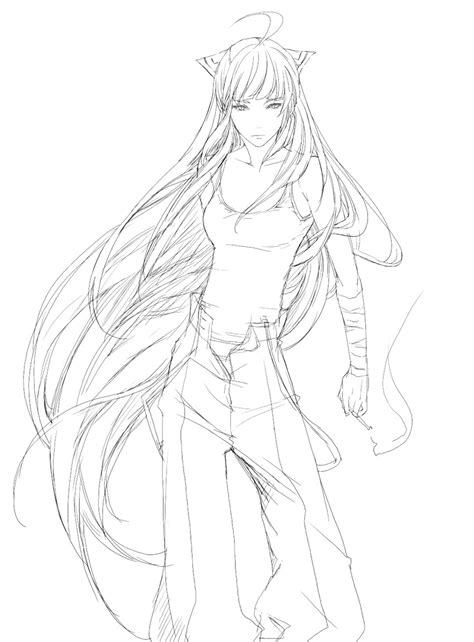 Fujiwara No Mokou Touhou Drawn By Poruhi Danbooru