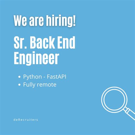 Sr Back End Engineer Python 100 Remoto Hola Red Estamos Buscando Sr Back End Engineer