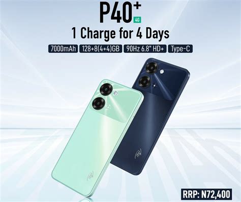 Itel P40 Plus With 68 Screen 7000mah Battery And Tiger T606 Cpu