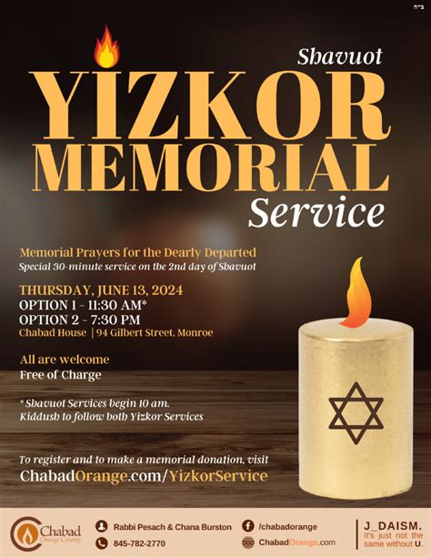 Yizkor Service