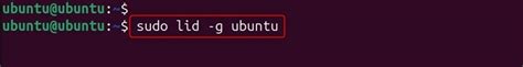 Unix Lid Command