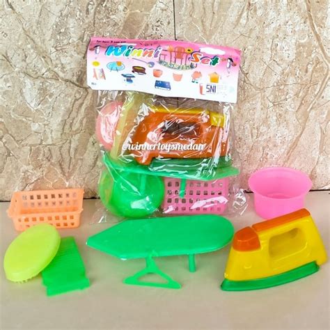 Jual Mainan Setrika Laundry Set Mainan Ember Papan Cuci Baju Shopee Indonesia