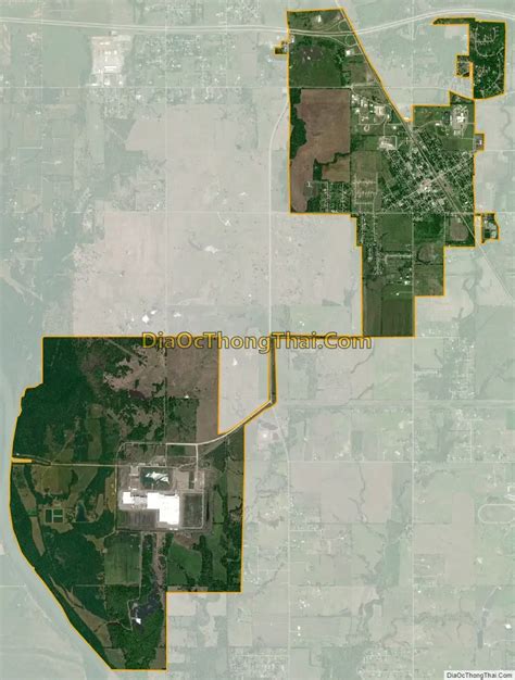 Map Of Inola Town Thong Thai Real