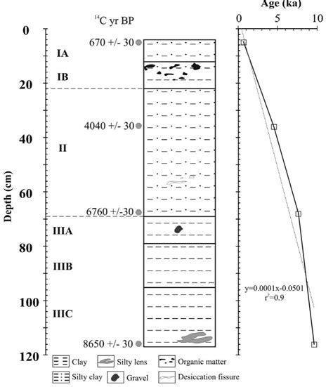 Stratigraphy And Age Model Of The Sediment Sequence