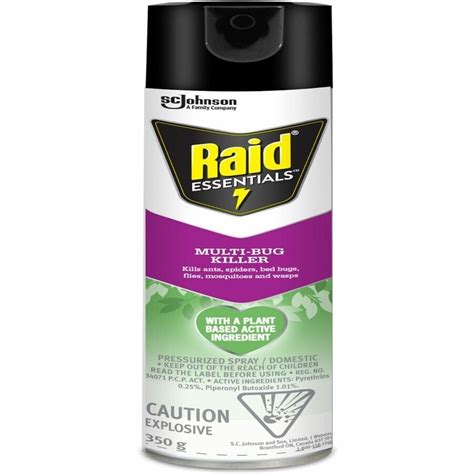 Raid Essentials Insecticide Spray Kills Ants Spider Bugs 1235
