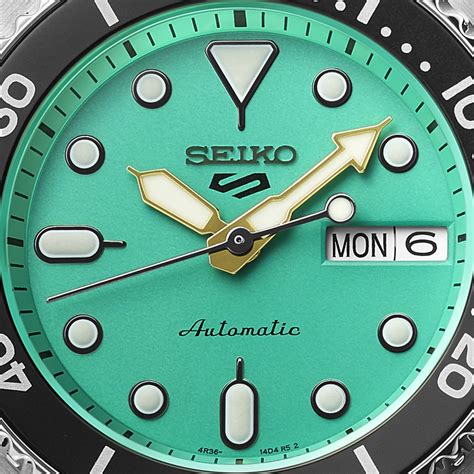 Seiko 5 Sport 5 Sports Skx Midi Teal 38mm Mens Watch Srpk33k1 Watches