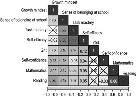 Matrix Of Correlations Between Non Cognitive And Cognitive