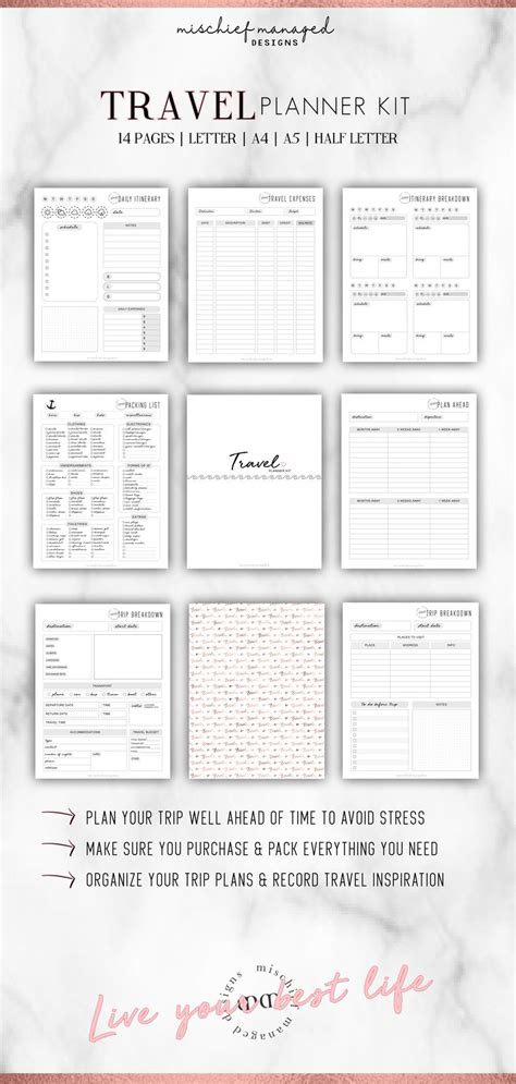 10 In 1 Ultimate Life Planner Kit 2nd Edition Printable Planner Daily Planner Productivity