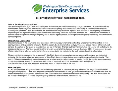 Risk Assessment Tool Docslib