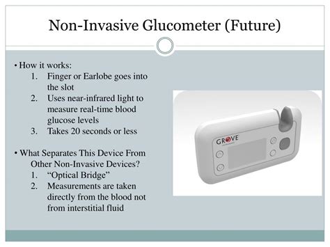 Ppt Non Invasive Glucometer By Grove Instraments™ Powerpoint