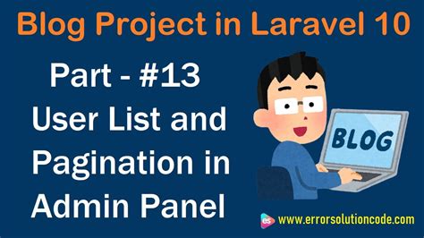 User List And Pagination In Admin Panel Using Laravel Blog Project In Laravel YouTube