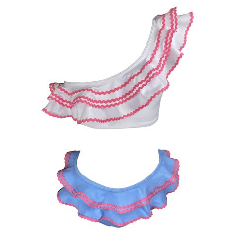 Nessi Byrd Lori One Shoulder Pastel Bikini The Little Sunshine Store