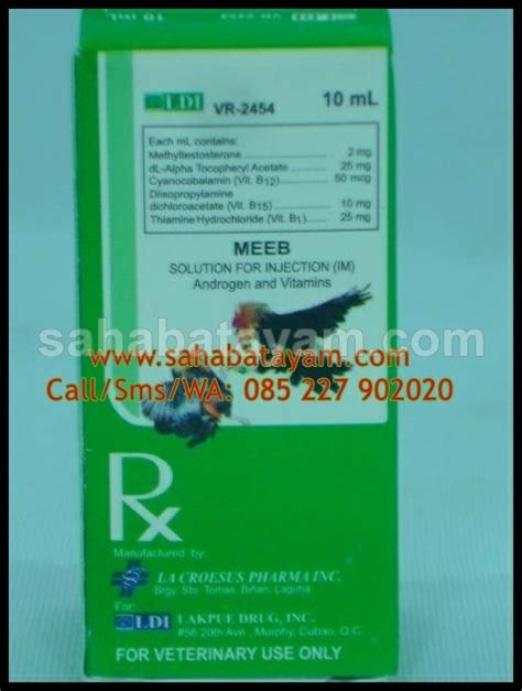 Perlengkapan Ayam Filipin Meeb 10 Ml • Toko Online Perlengkapan Ayam