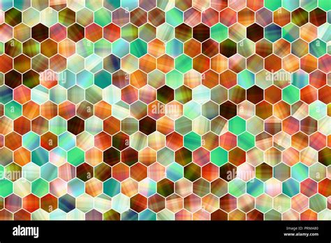 Abstract Conceptual Colorful Pattern Hexagon Strip Good For Web Page Graphic Design Catalog