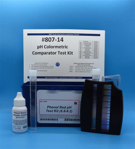 Ph Test Kit Phenol Red 68 82 Ph Range Electro Glo Distribution