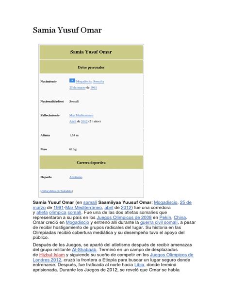 Samia Yusuf Omar Pdf