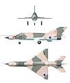 Categoryline Drawings Of Mikoyan Gurevich Mig 21 Wikimedia Commons