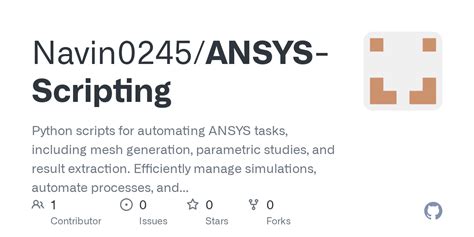 Github Navin0245ansys Scripting Python Scripts For Automating Ansys