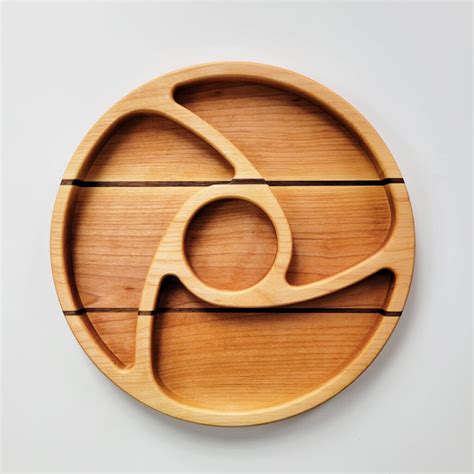 Round Swirl 3 Serving Tray Router Template Diy Montreal