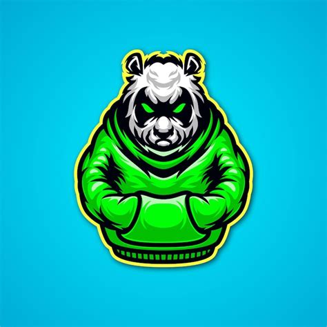 Premium Vector Panda Masscot Illustration Premium Vector