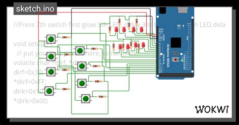 Switch Set5 Q7 Wokwi Esp32 Stm32 Arduino Simulator