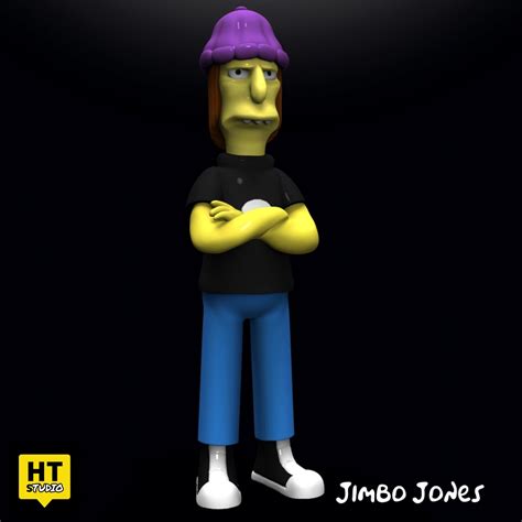 Stl 文件 Jimbo Jones The Simpsons 👽 ・可下载 3d 打印模型・cults