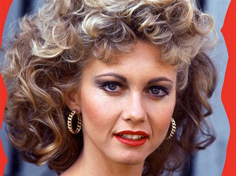 Download Olivia Newton John With Red Lipstick Wallpaper