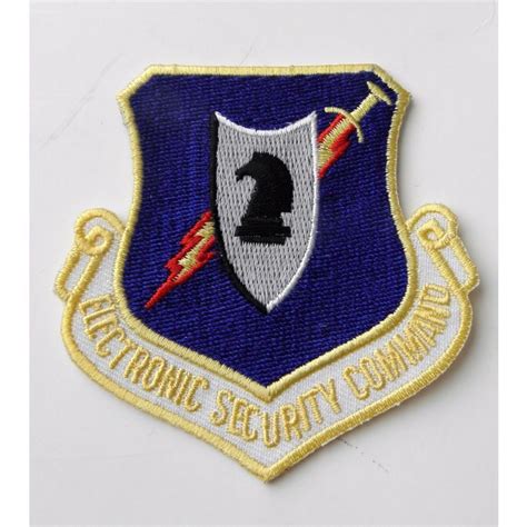 Usa Air Force Electronic Security Command Shield Emblem Patch 3 Inches