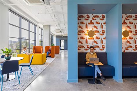 Mithun Completes Airy Colourful Interior For Office In Austin