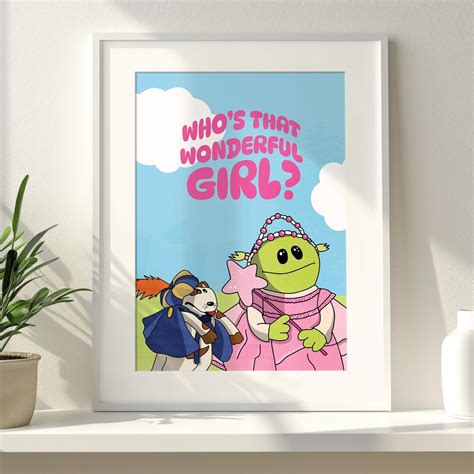Nanalan Whos That Wonderful Girl A4 Print With Mount Unframed