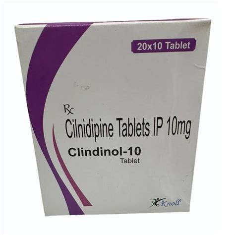 10mg Cilnidipine Clindinol Tablets 20x10 At Best Price In Mumbai Id