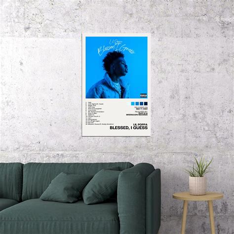 Poster Lil Poppa Blessed I Guess Album Cover Music Poster Rap Home