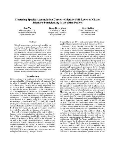 Pdf Clustering Species Accumulation Curves To Identify Skill Dokumentips