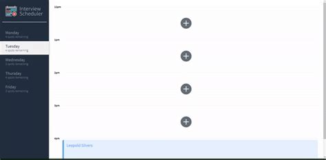 Github Shivanix Scheduler Interview Scheduler Is An Interview Appointment Scheduling Tool It