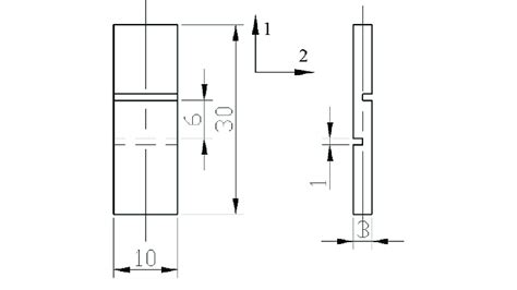 Geometry And Dimensions Of The Dns Specimen Download Scientific Diagram