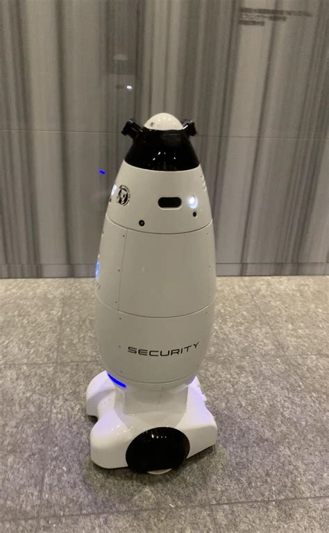 Security Bot Patrolling My Office Lobby Tokyo Japan R