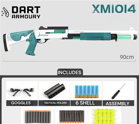 M1014 Combat Shotgun Shell Ejecting Pump Action Toy Gun With Darts A