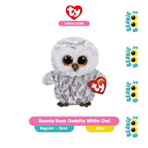Jual Ty Beanie Boos Owlette White Owl Regular Boneka Burung Hantu Shopee Indonesia
