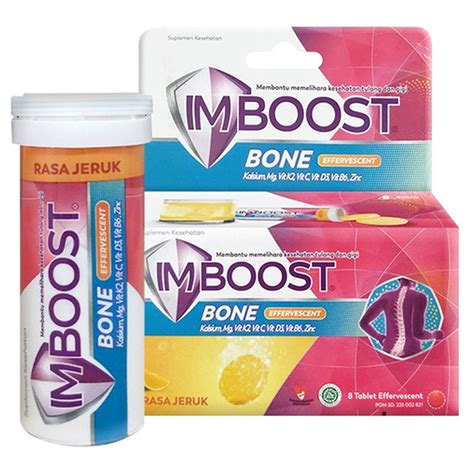 Jual Imboost Bone Effervescent Rasa Jeruk 8 Tablet Harga Terbaik July